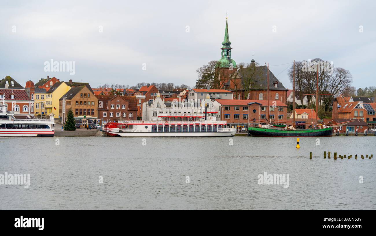 Impression of Kappeln, a town in Schleswig-Holstein in Northern Germany ...