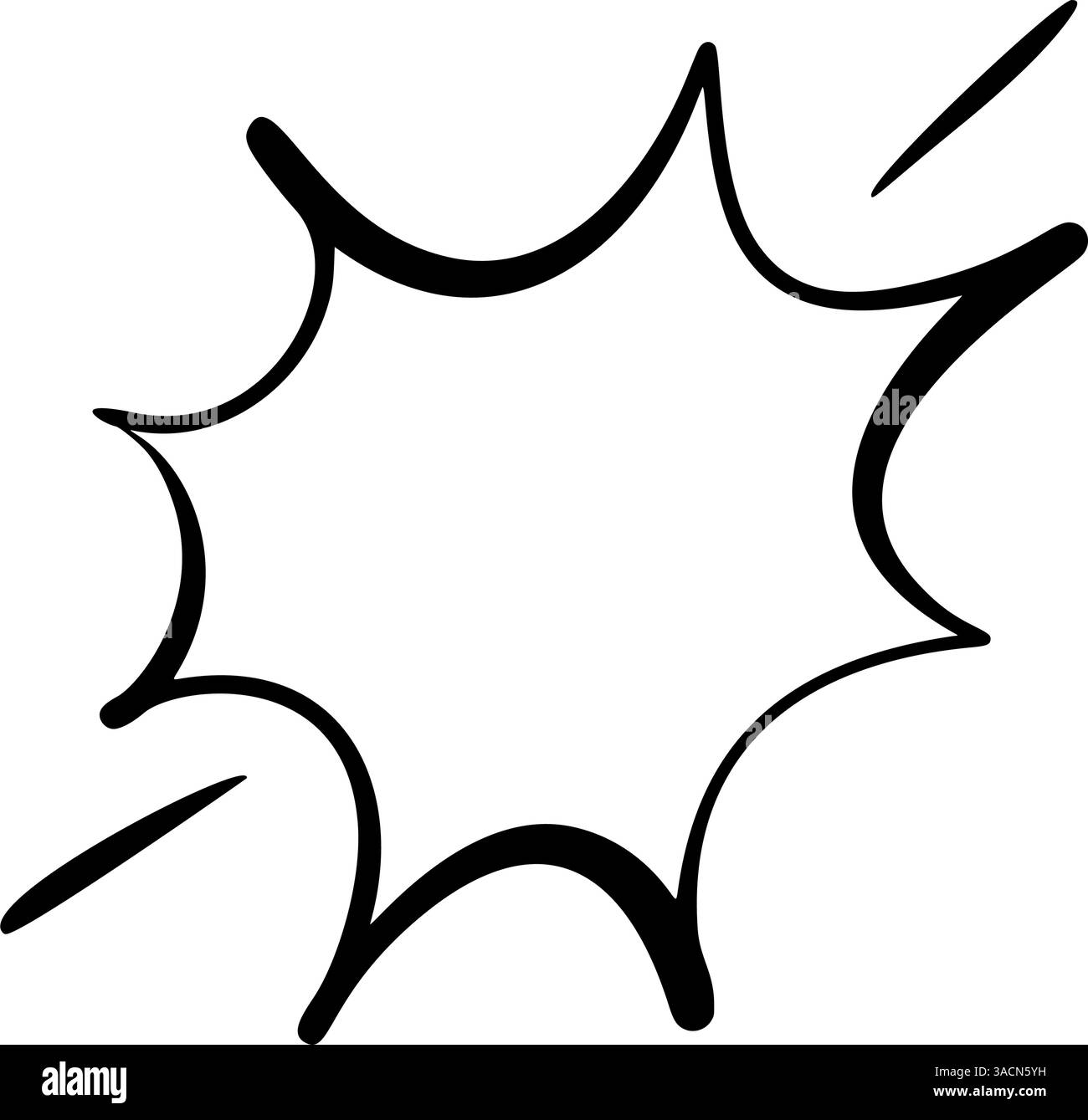 Doodle comic text in pop art speech balloons. Cartoon chat frames with burst dialog clouds. Flat ...