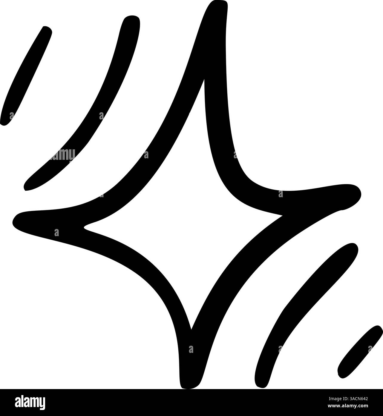 Comic movement lines and expressive shapes with fun graphic effects ...