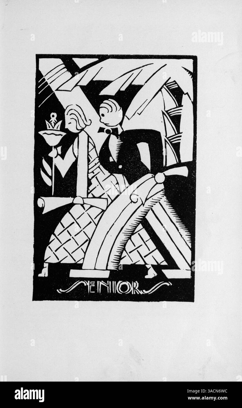 This 1934 vocational yearbook highlights student life, featuring events ...