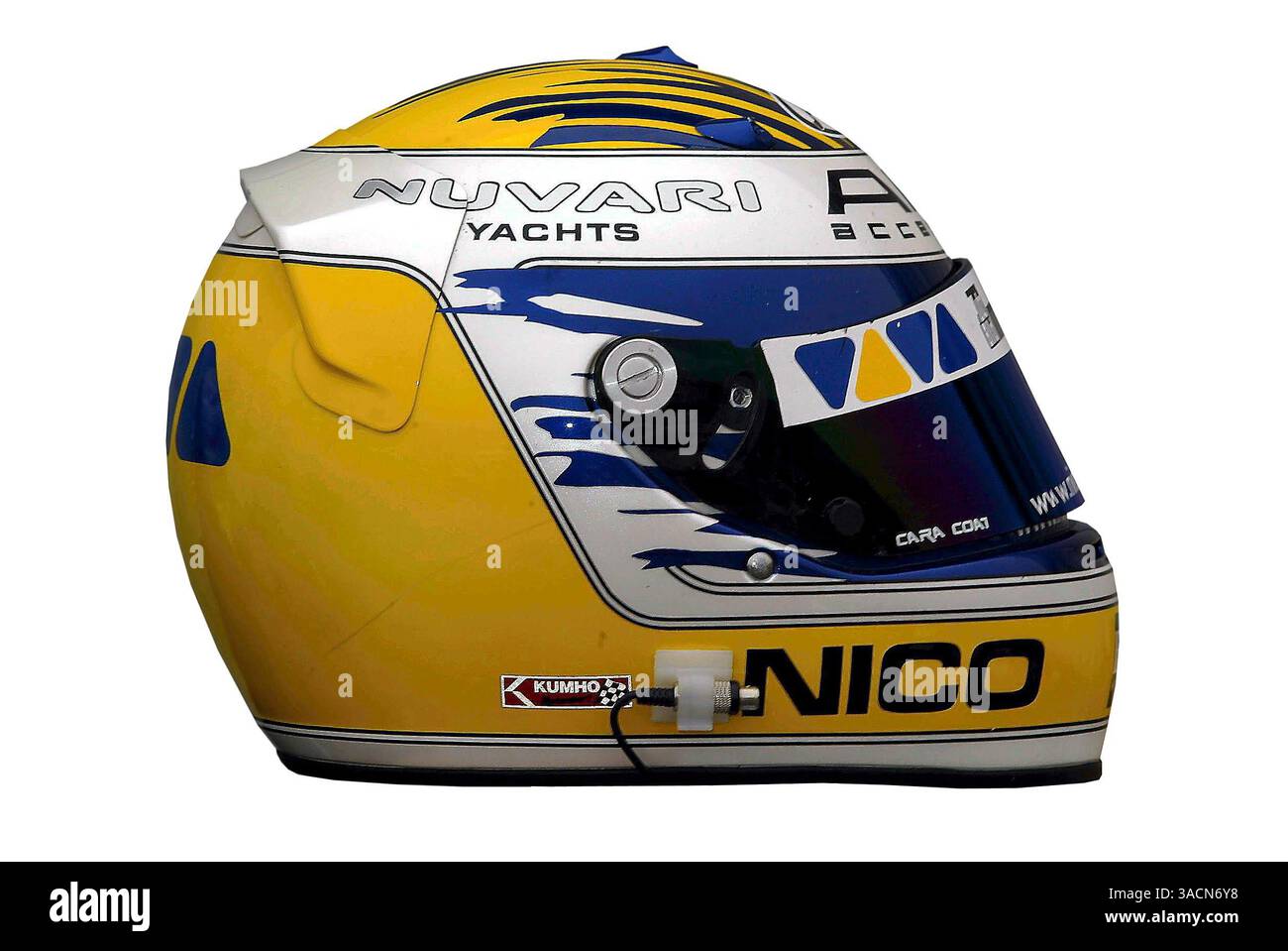 The helmet of Nico Rosberg (FIN) Team Rosberg Dallara-Opel ...