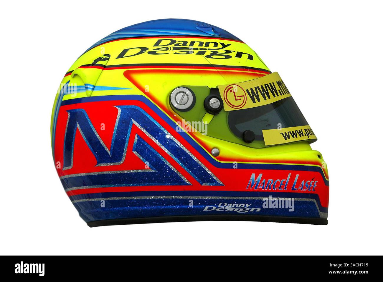 The helmet of Marcel Lasee (GER) Swiss Racing Team..International ...