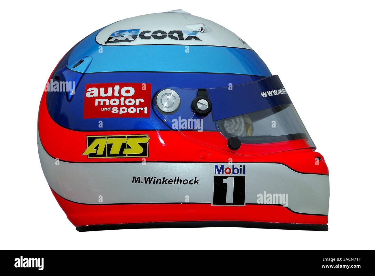 The helmet of Markus Winkelhock (GER) Mucke Motorsport Dallara-Mercedes ...