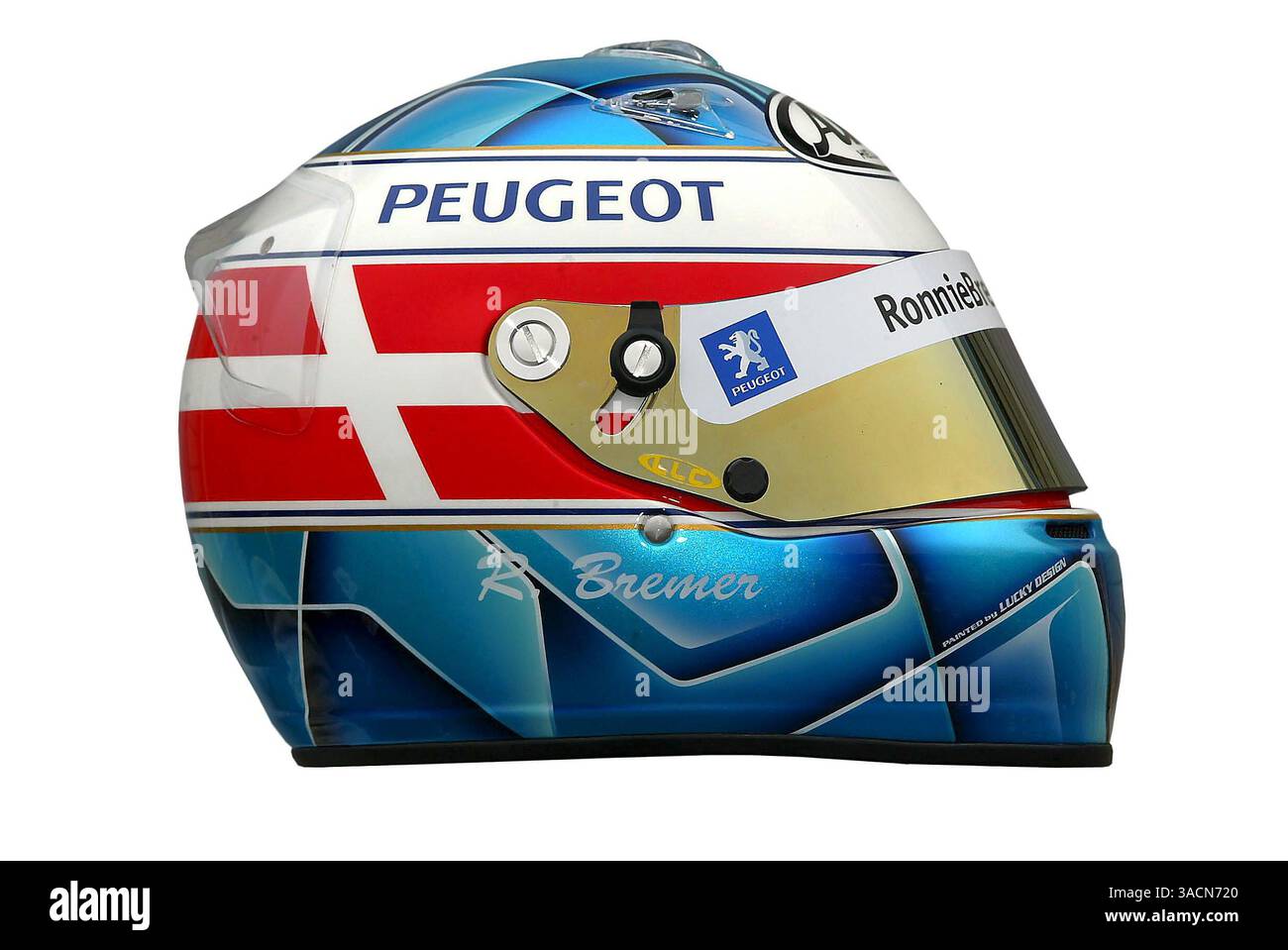 The helmet of Ronnie Bremer (DEN) Carlin Motorsport..International ...