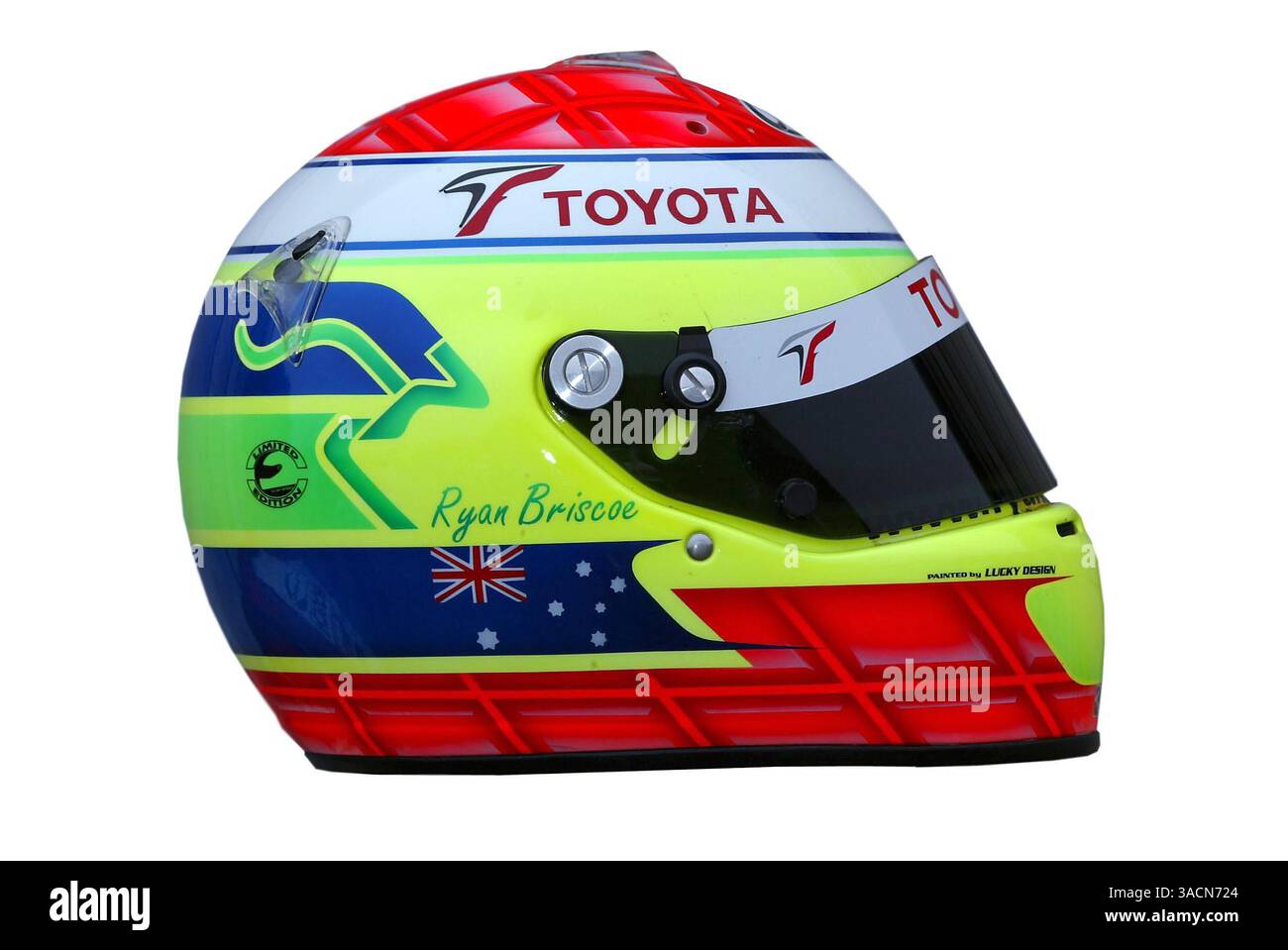 The helmet of Ryan Briscoe (AUS) Prema Powerteam..International Formula ...