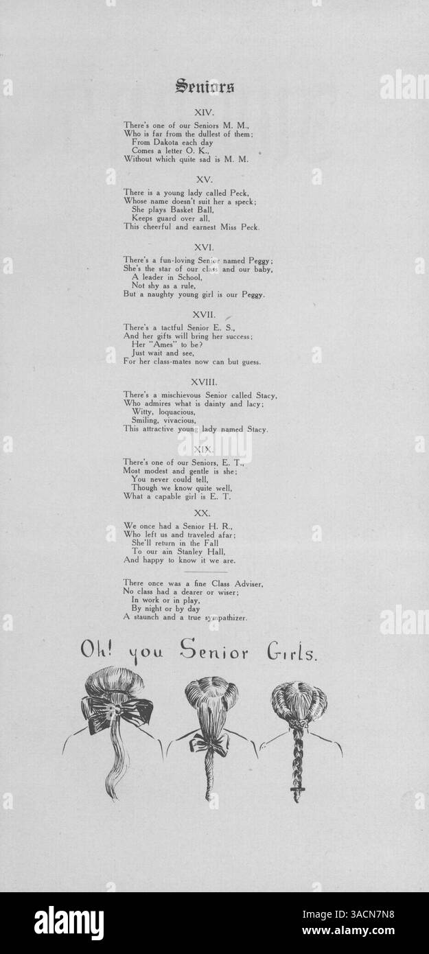 This edition of 'The Moccasin,' the 1910 Stanley Hall Yearbook ...