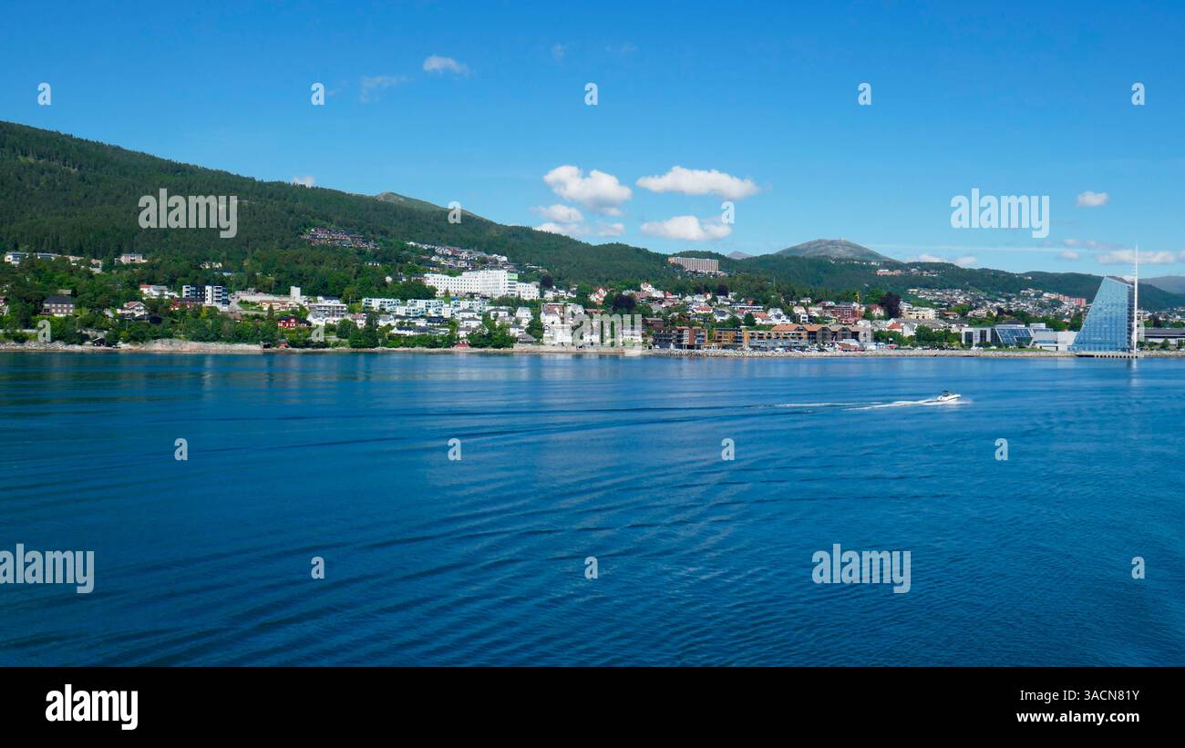 Molde from the water, Norway Stock Photo - Alamy