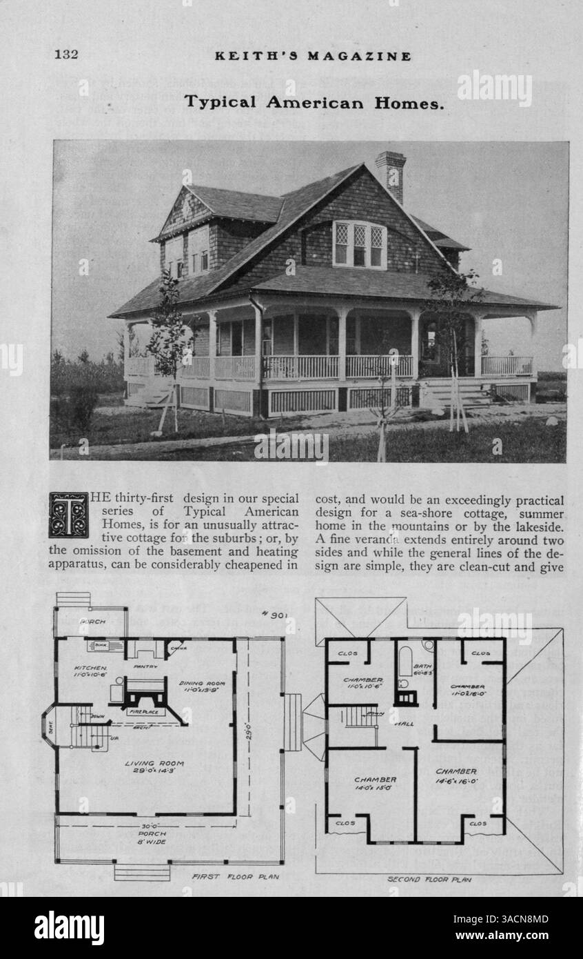 Features designs for homes with detailed floor plans hi-res stock ...