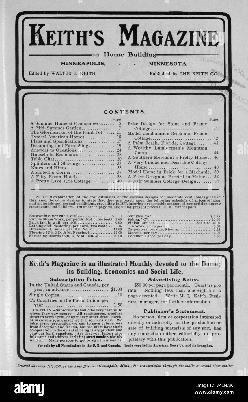 Keith's Magazine, published monthly in 1904 by architects Walter J ...