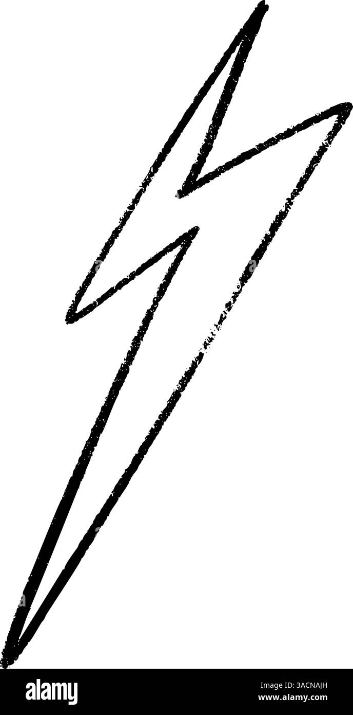 Lightning thunderbolt pictogram outline. Power logo with electric flash ...