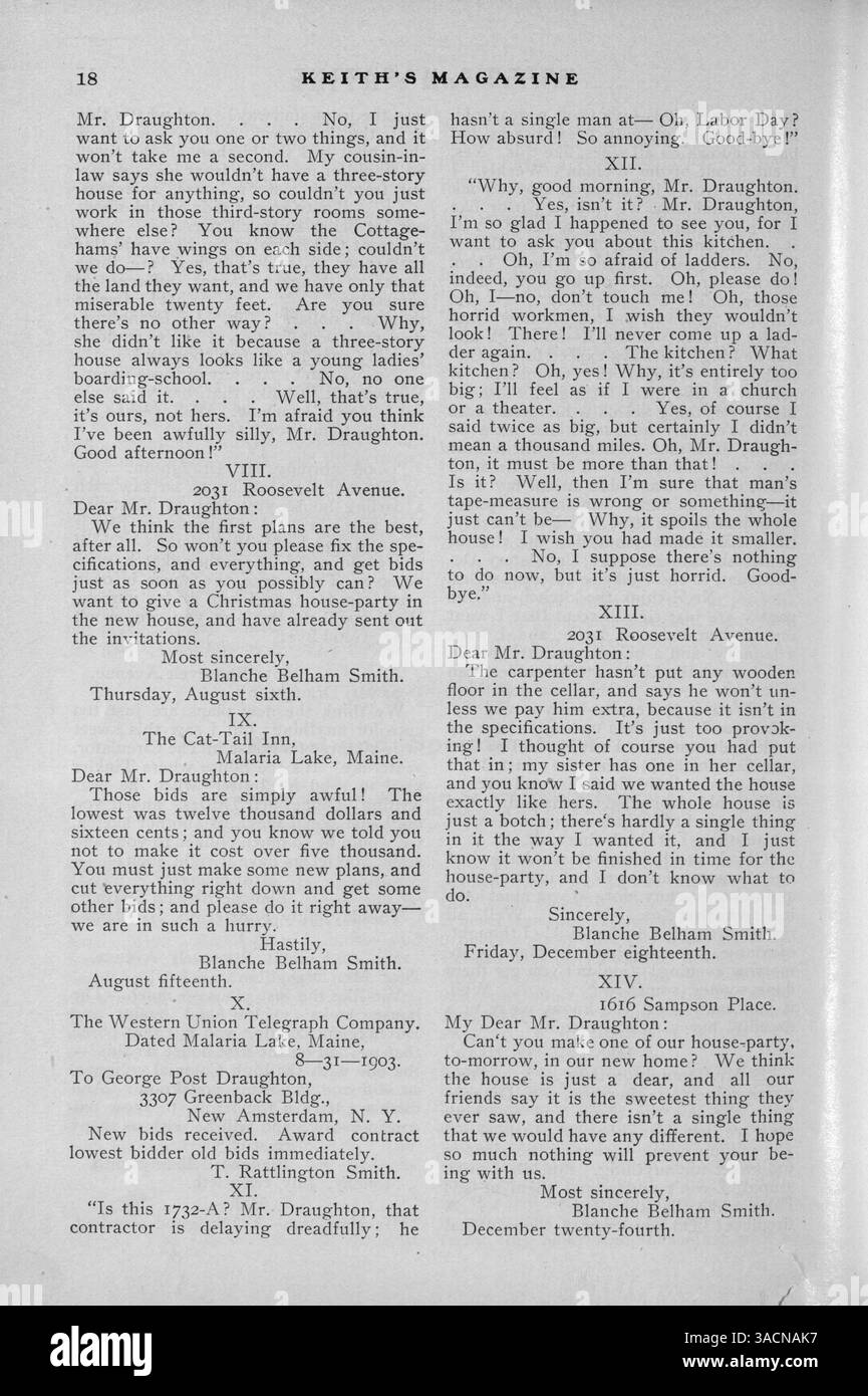 Published by architect Walter J. Keith and later Max L. Keith, Keith's ...