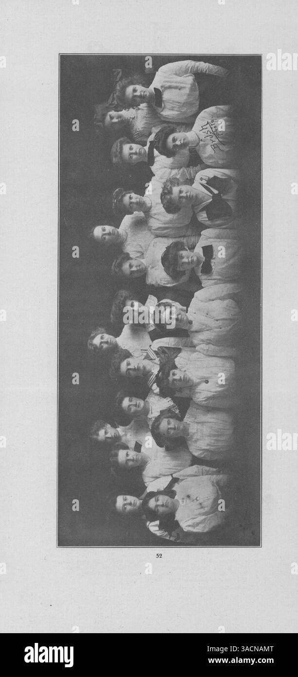 The 1910 'Moccasin' yearbook from Stanley Hall highlights the students, faculty, and important ...