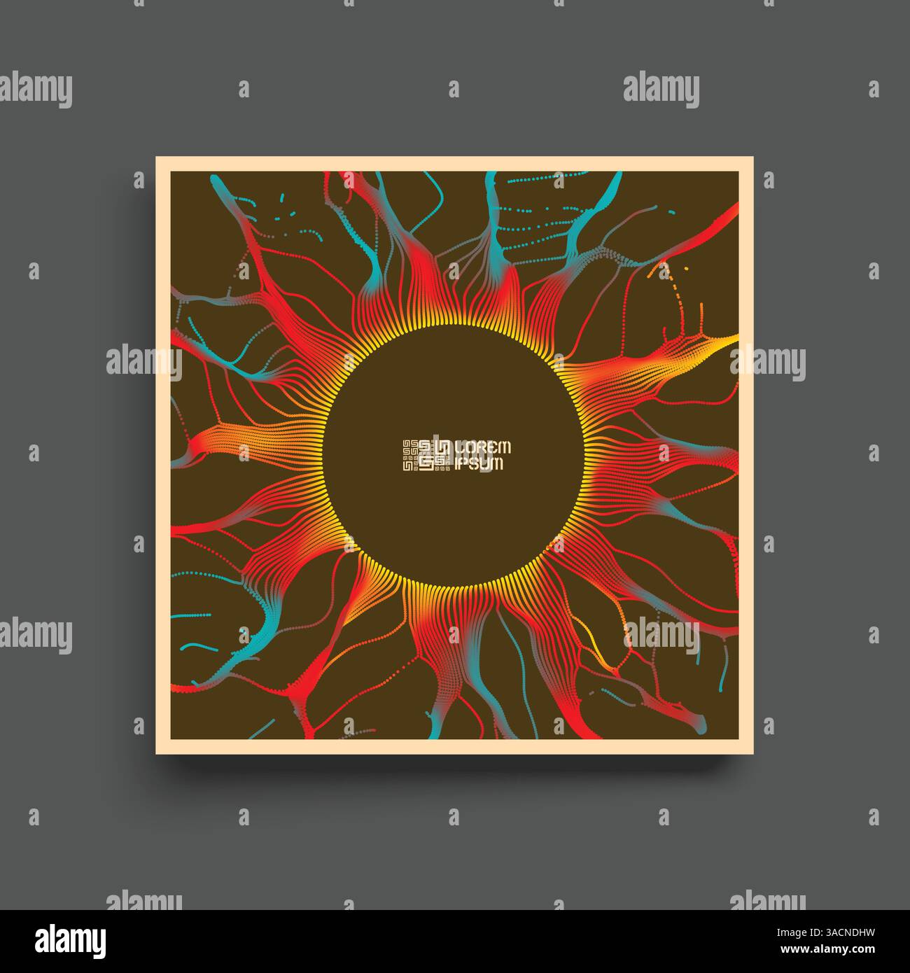 Space vortex. Hole made from particles. Textbook, booklet or notebook ...