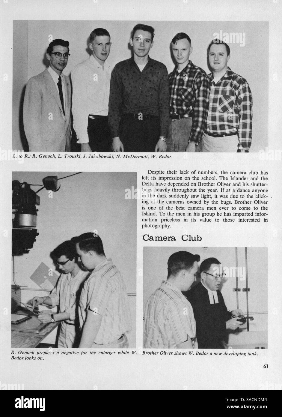 The 1960 De La Salle Yearbook, 'Delta 1960,' records student life ...