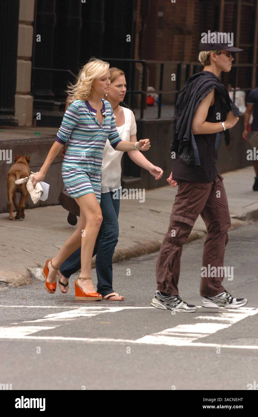 July 5, 2007. New York City .Actresses Malin Akerman and Katherine ...