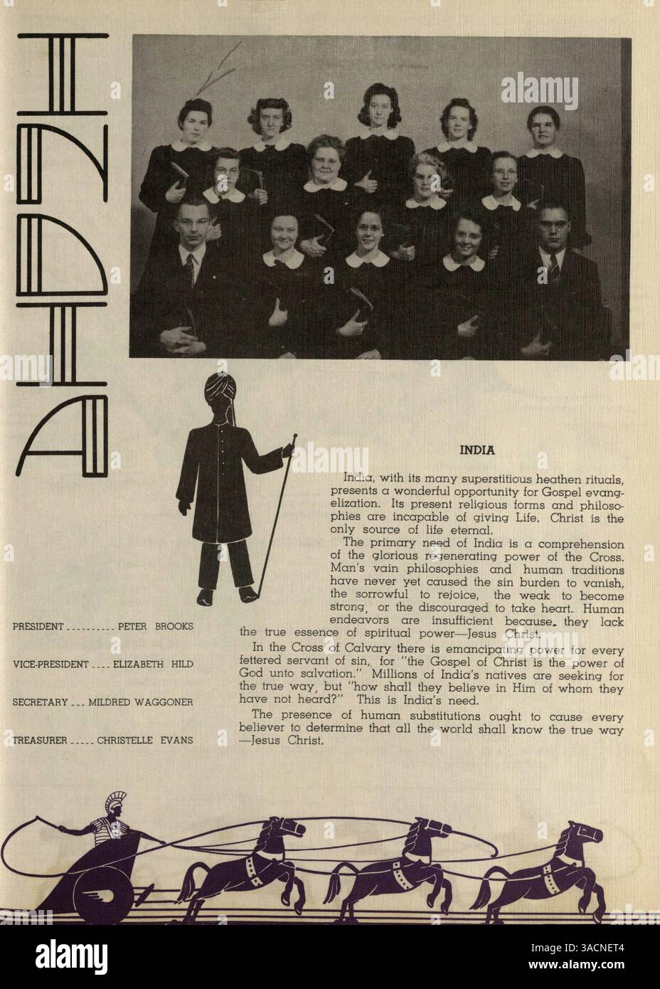 This 1944 yearbook from North Central Bible Institute provides a ...