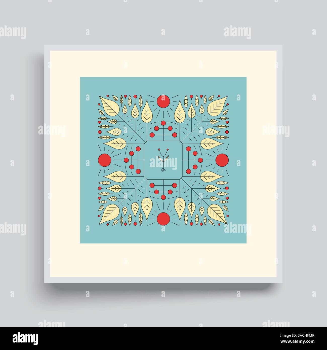 Vector Floral Element. Textbook, booklet or notebook mockup. Business ...