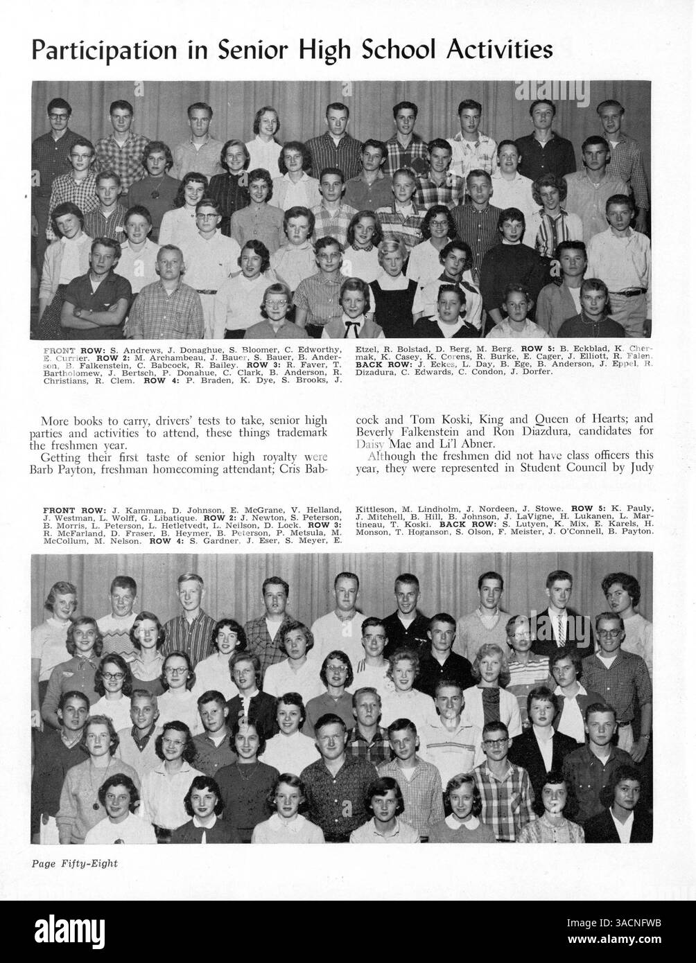 The 1958 wayzata high school yearbook documents the school year hi-res ...