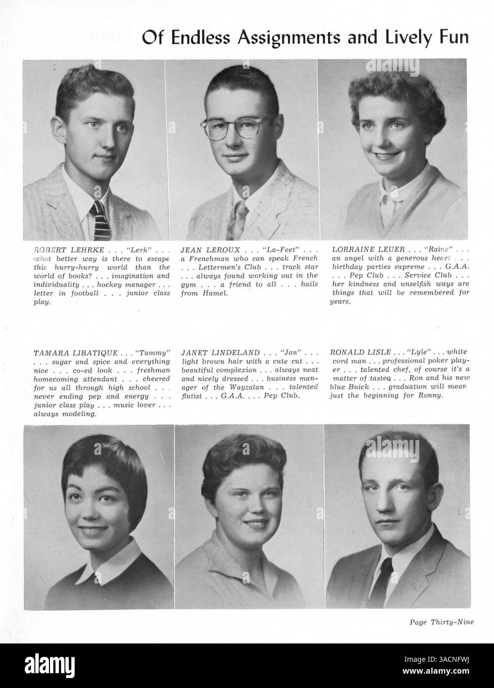 The 1958 Wayzata High School yearbook captures student life, faculty ...
