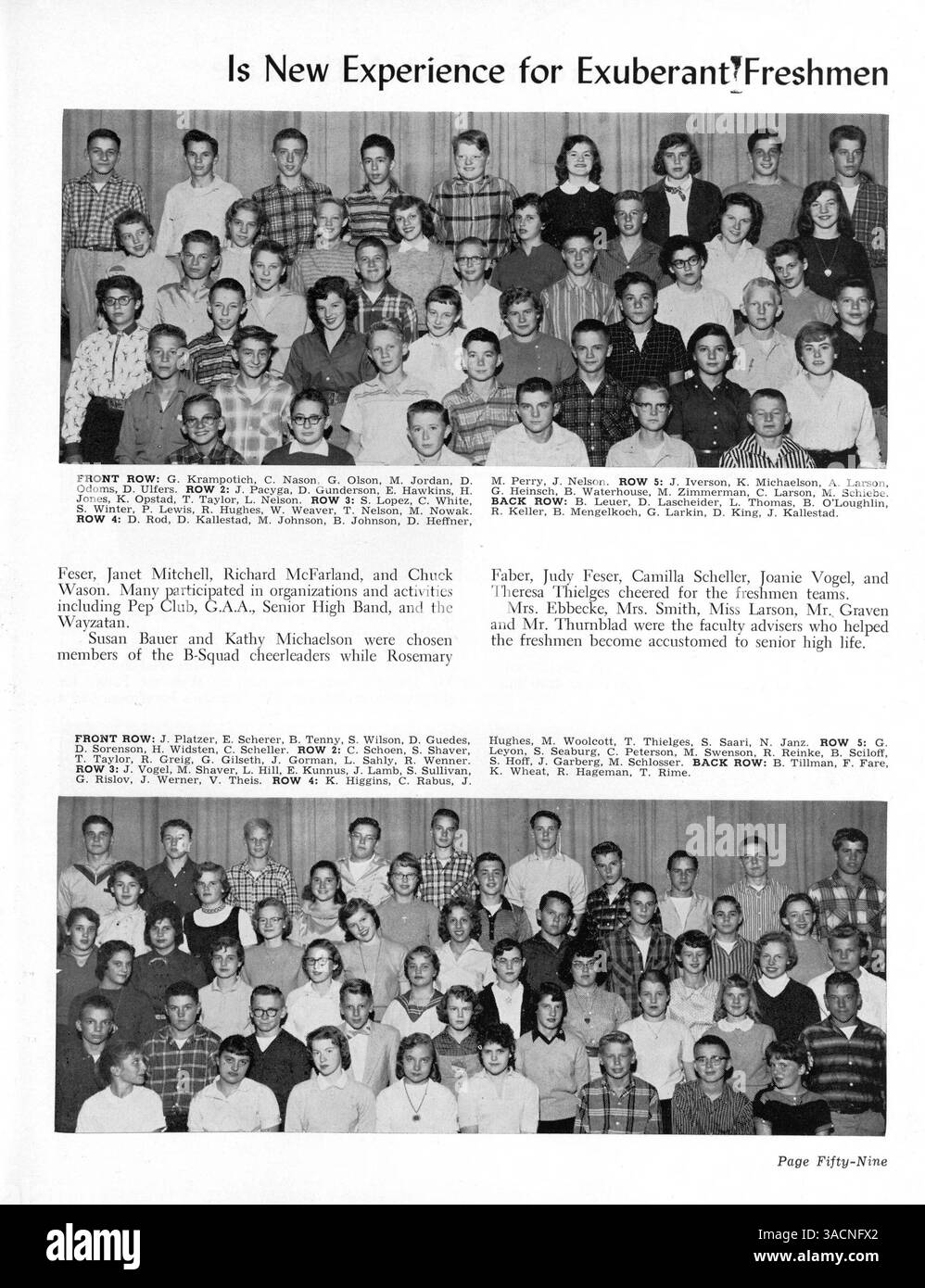 The 1958 Wayzata High School yearbook highlights student life, faculty ...