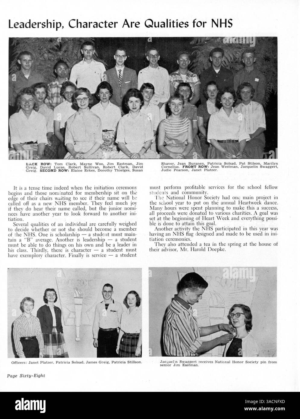 The 1958 Wayzata High School yearbook captures the highlights of ...