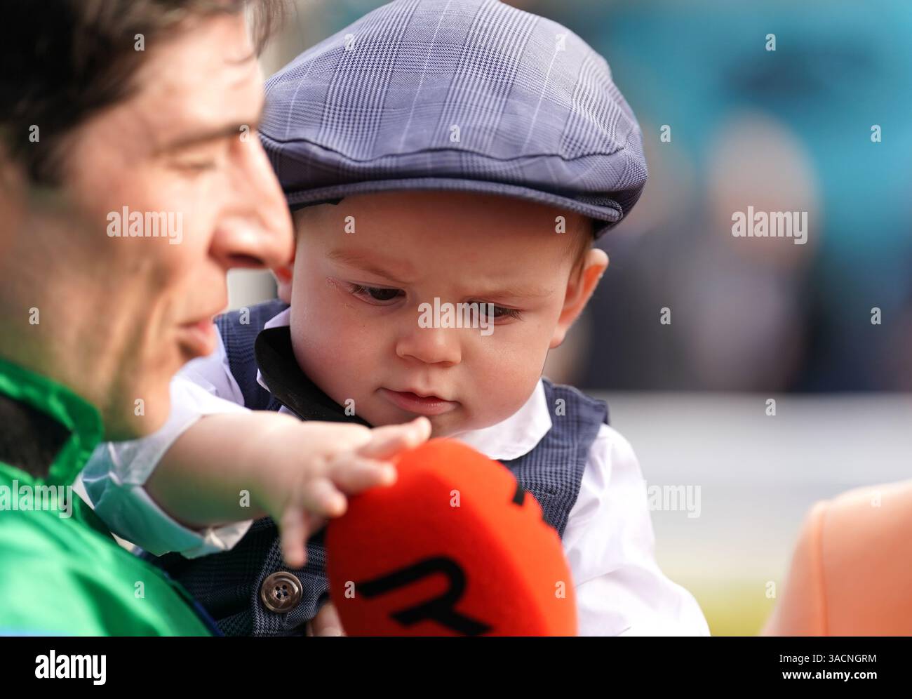 Gavin Sheehan with his son Teddy Sheehan after victory in the ...
