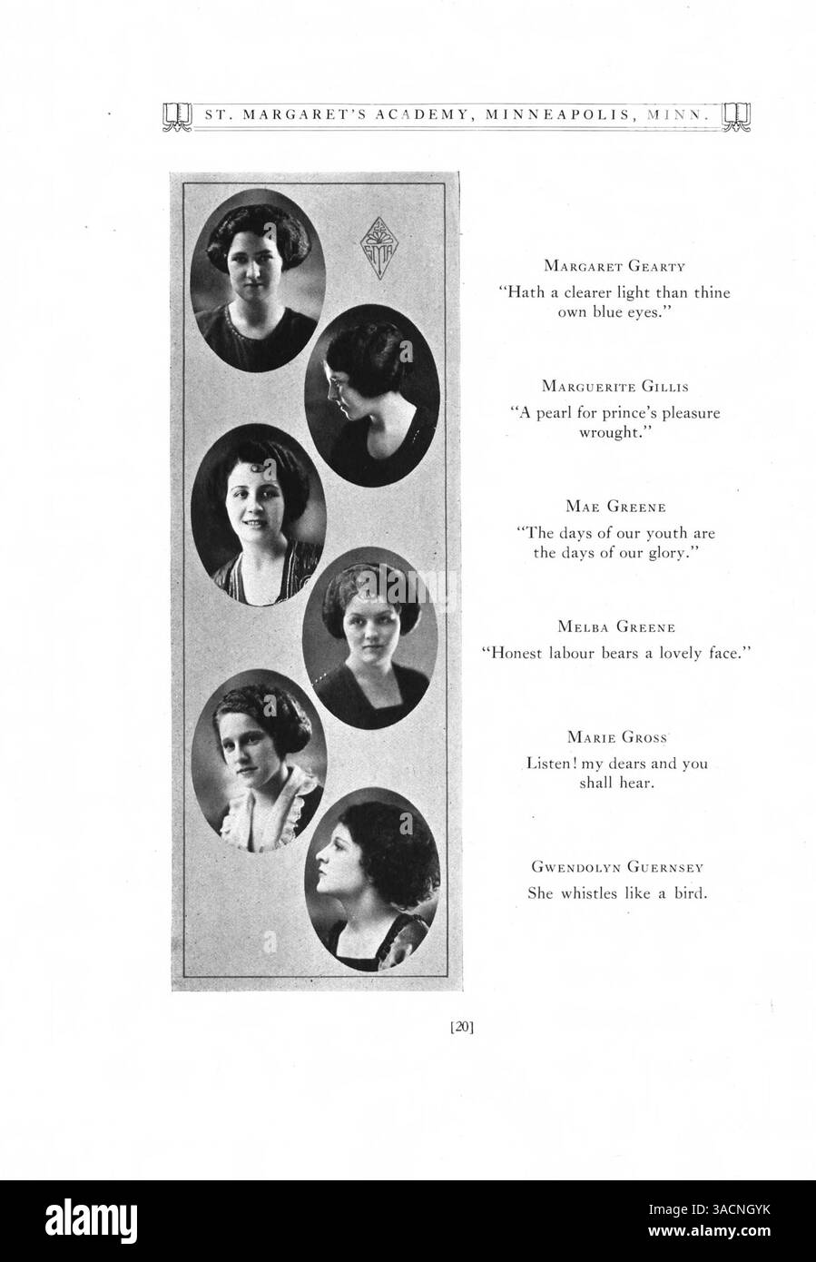 The 1922 'Dayesye' yearbook from St. Margaret’s Academy highlights the ...
