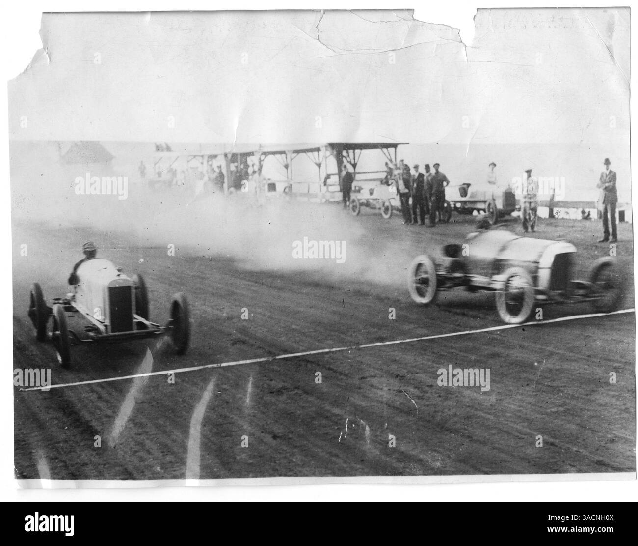 This image shows the dramatic finish of a race between Sig Haugdahl ...