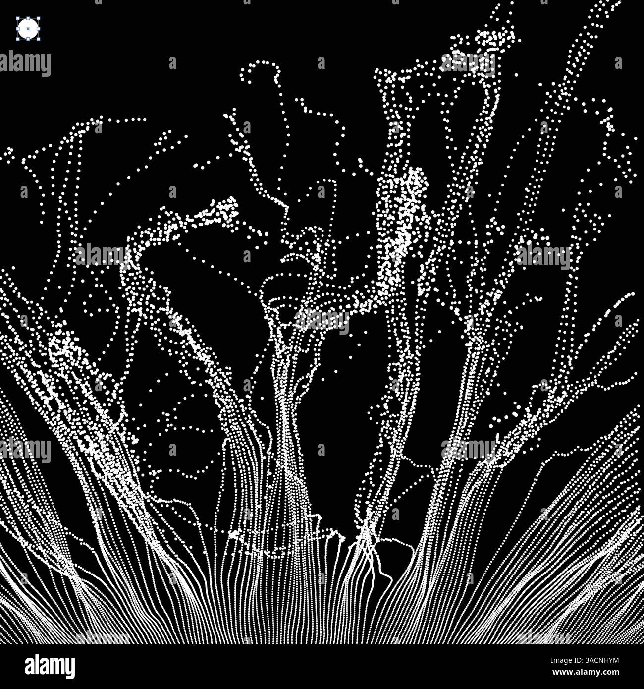 Wave Background. Ripple Grid. Abstract Vector Illustration. 3D ...