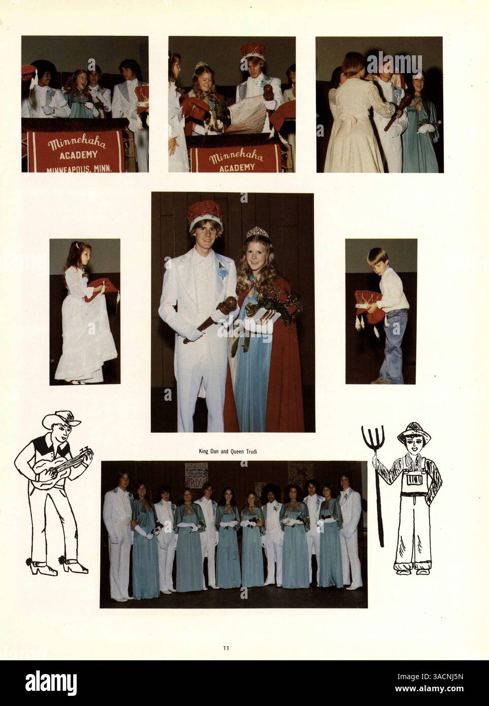 The 1978 'Antler' yearbook documents the 1977-1978 school year at Minnehaha Academy, featuring ...