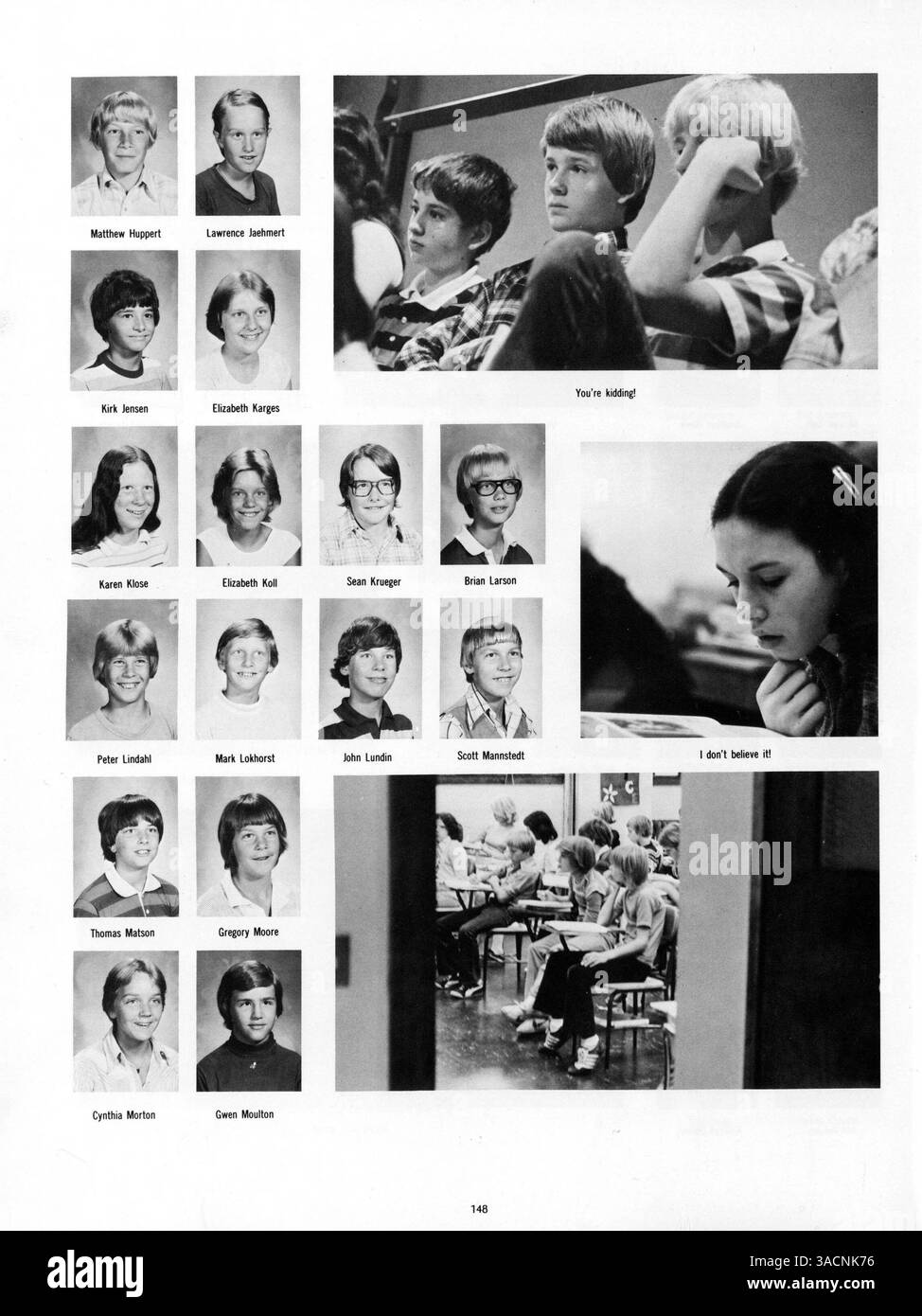Yearbook from minnehaha academy 1978 captures student achievements hi-res stock photography and ...
