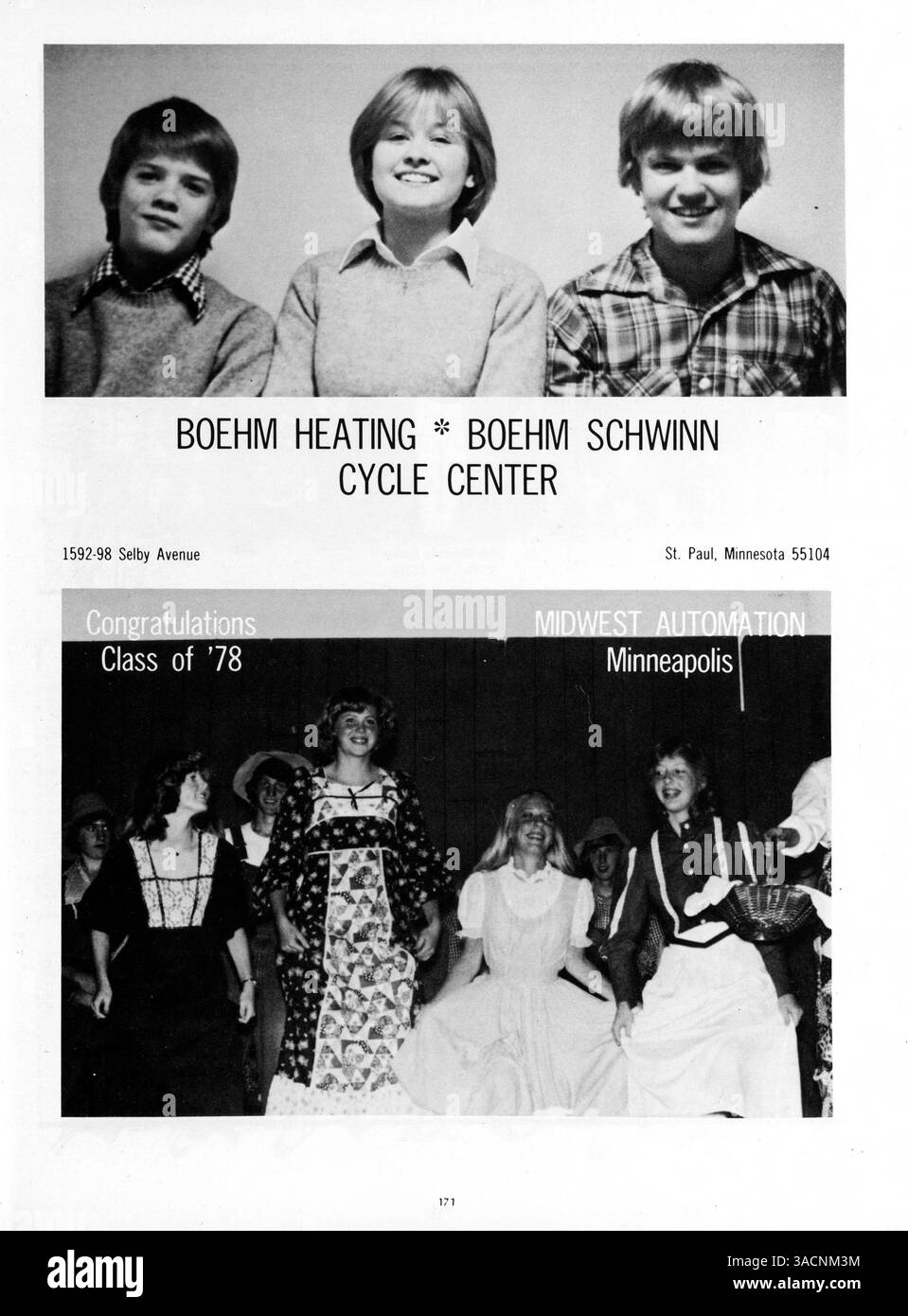 The 1978 'Antler' yearbook from Minnehaha Academy features a thorough documentation of the 1977 ...