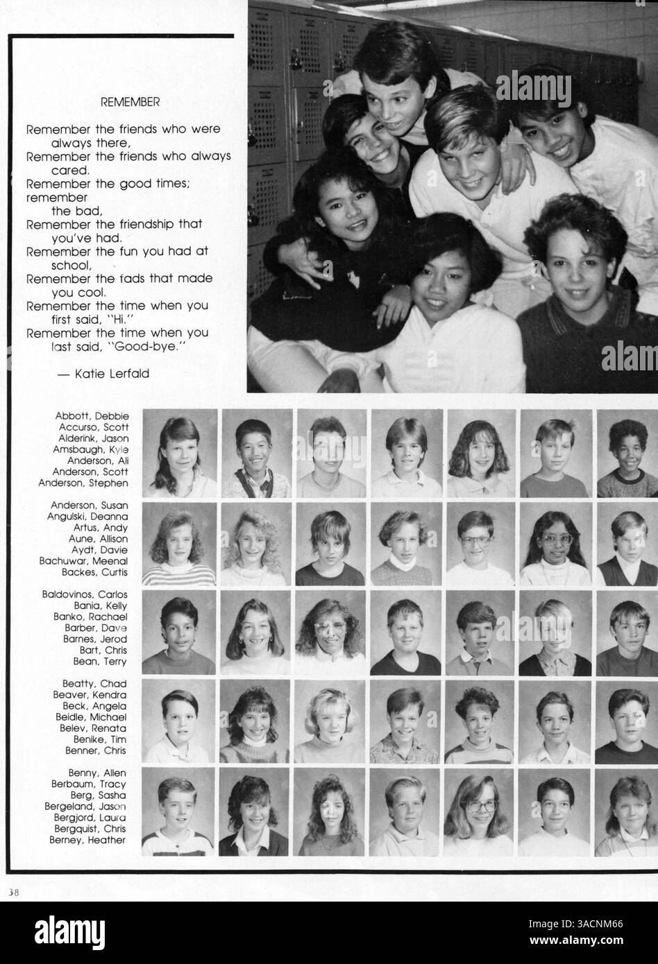 The 1988 yearbook of North View Jr. High features the academic programs, athletic teams, student ...
