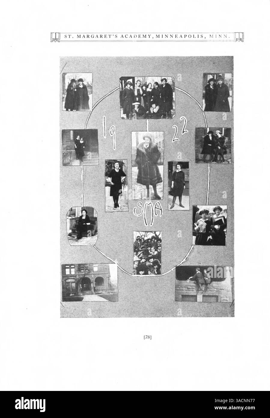 Yearbook from st margarets academy highlights the 1921 1922 academic year Black and White Stock ...