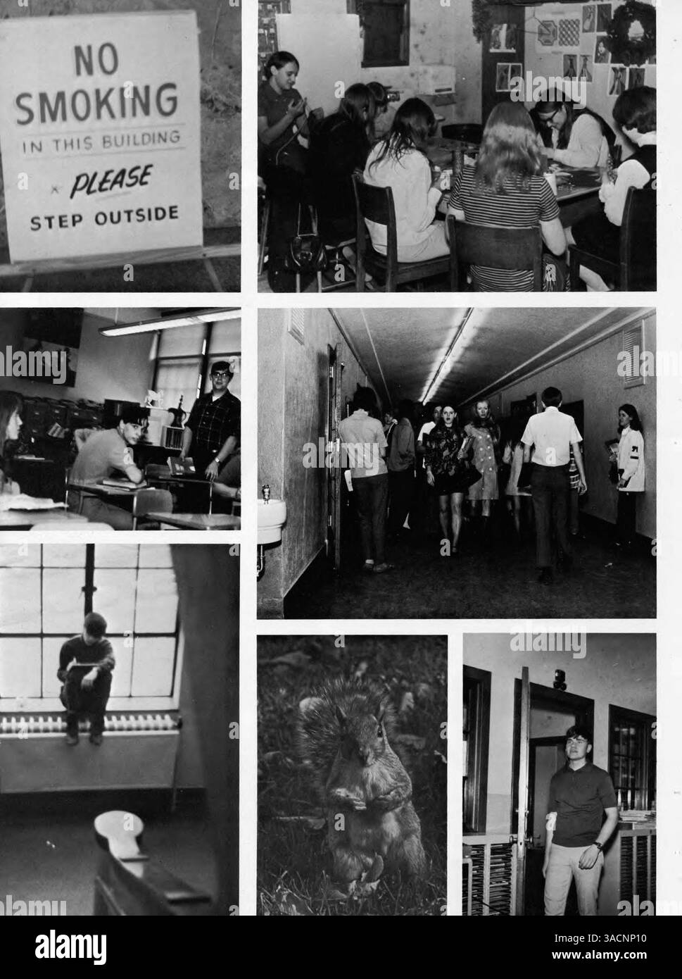 The 1970-1971 high school yearbook captures key aspects of student life ...