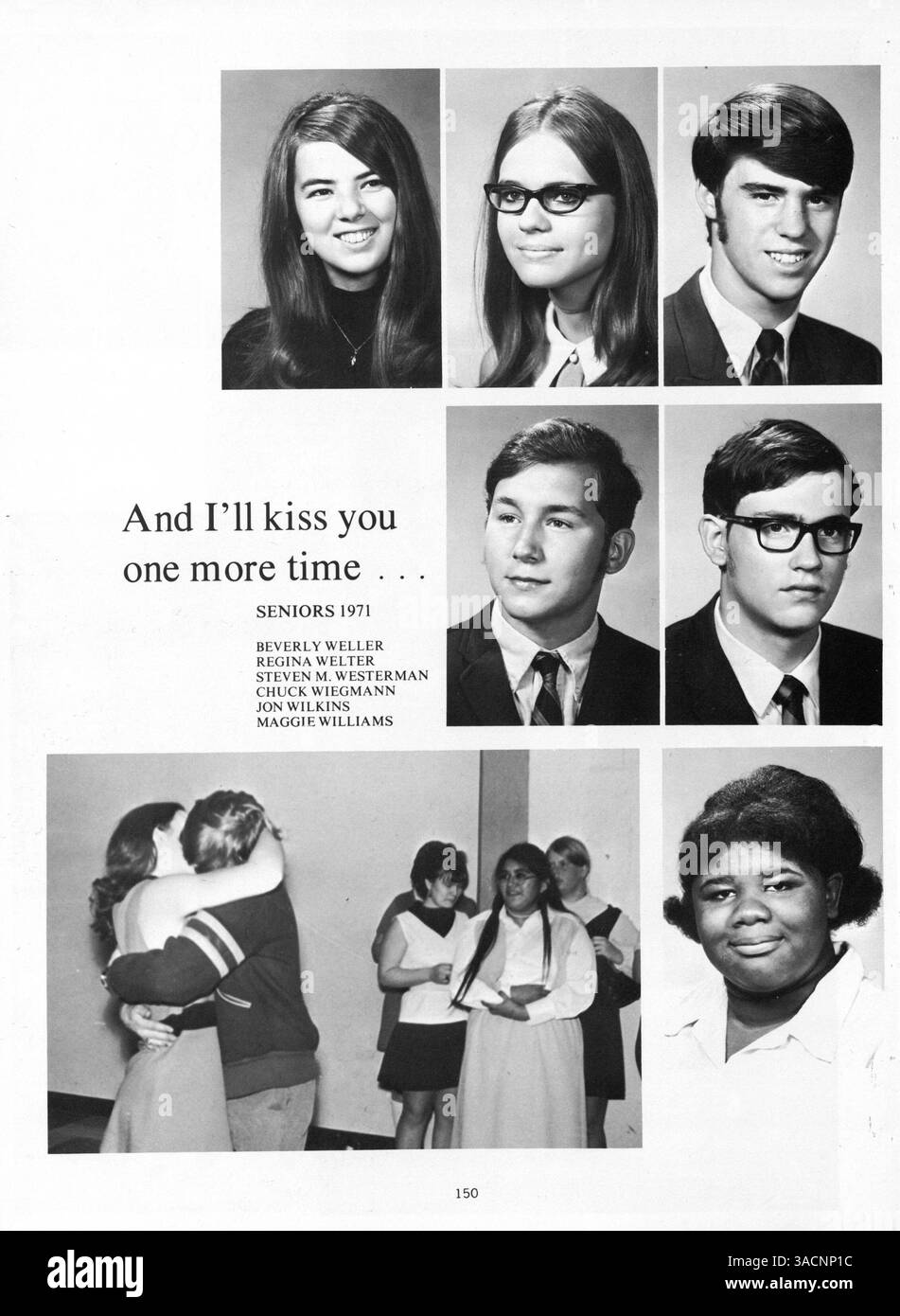 This high school yearbook from the 1970 1971 school year documen hi-res ...