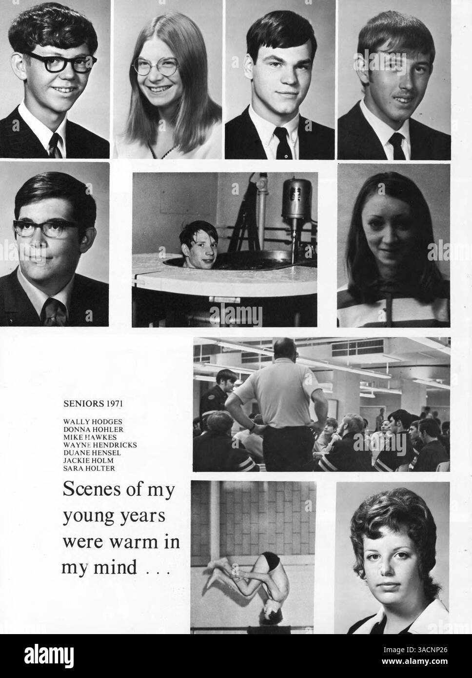The 1971 yearbook showcases the key aspects of student life, including ...