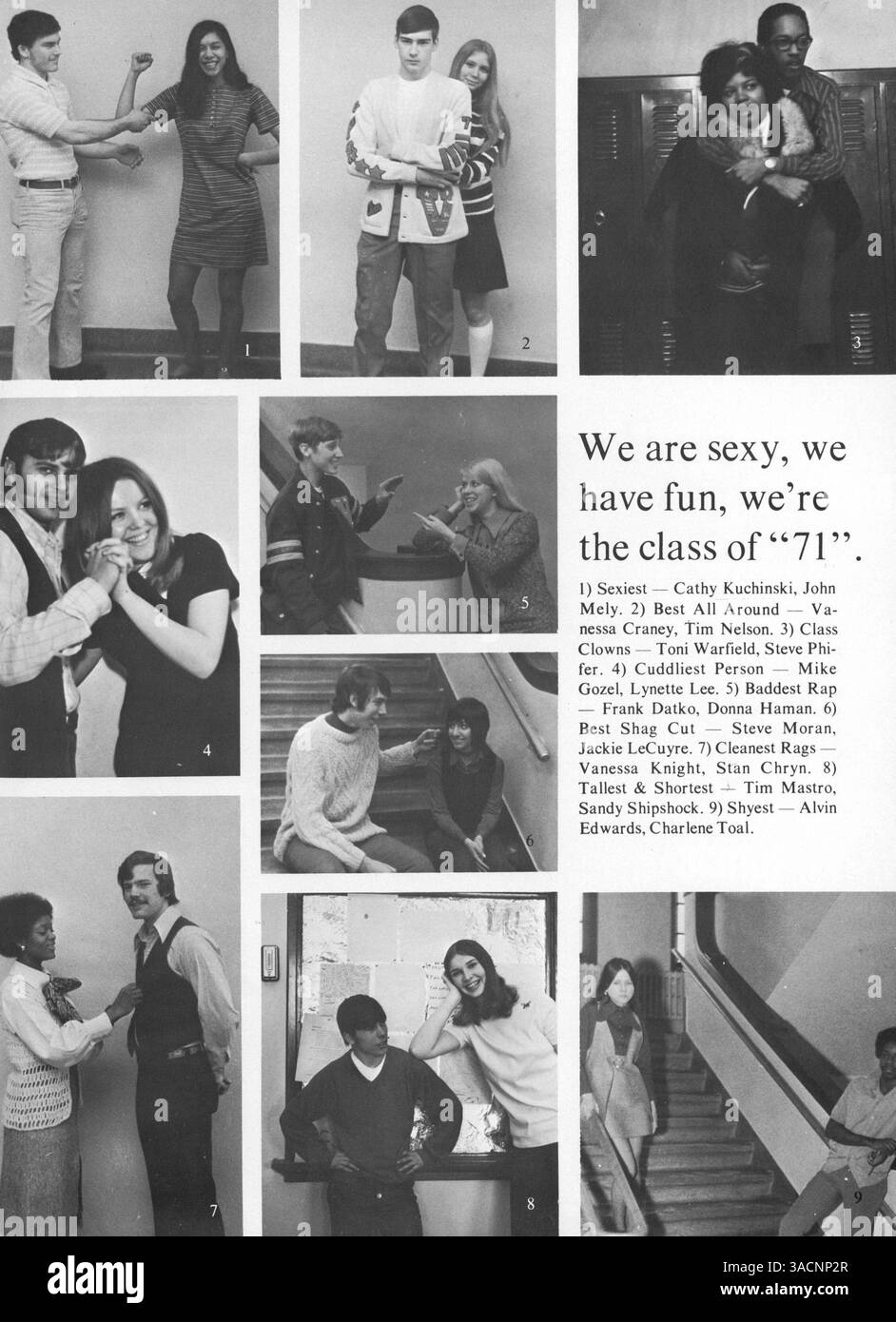 This high school yearbook captures key moments of the 1970-1971 ...