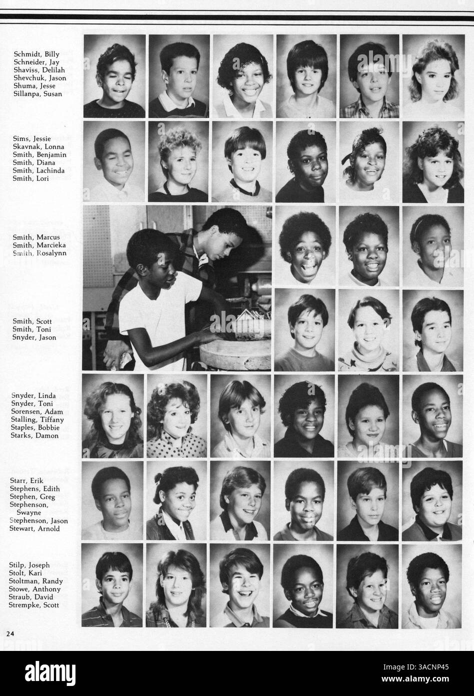 The 1987 yearbook from Northeast Jr. High provides a record of students ...