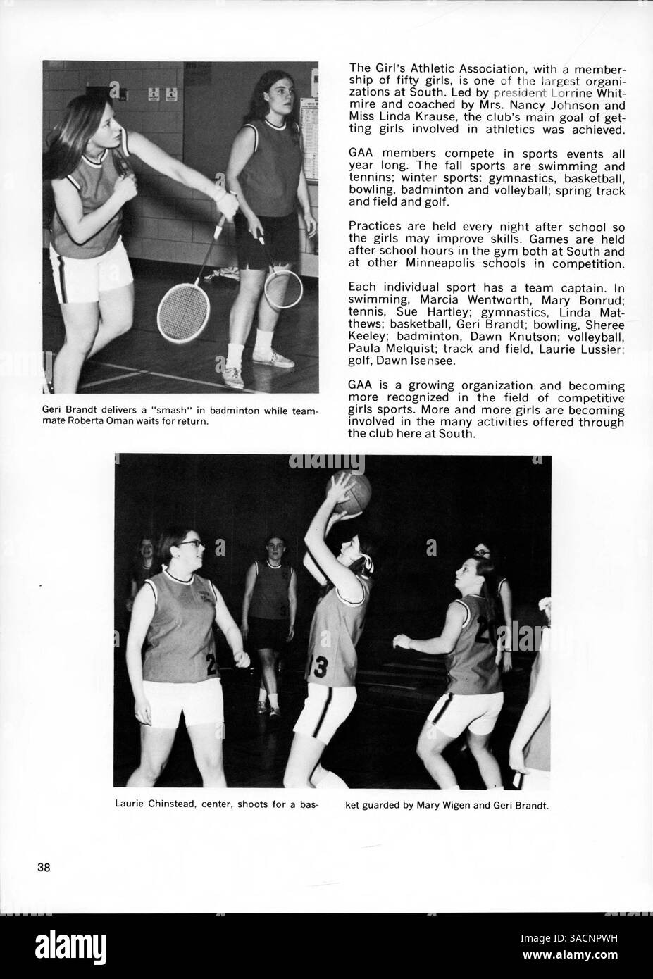 The south high yearbook from 1972 captures students hi-res stock ...