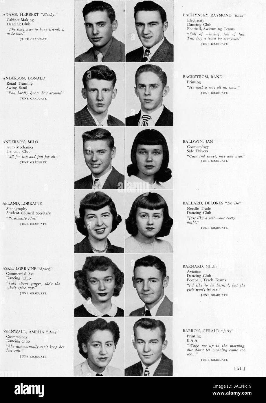 The '1949 Tradewind' yearbook provides a detailed record of the ...