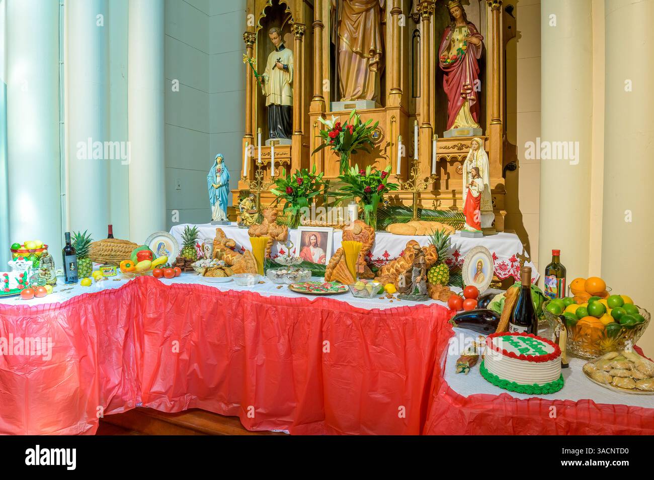New Orleans, LA, USA - March 19, 2025: St. Joseph's Altar celebrating ...