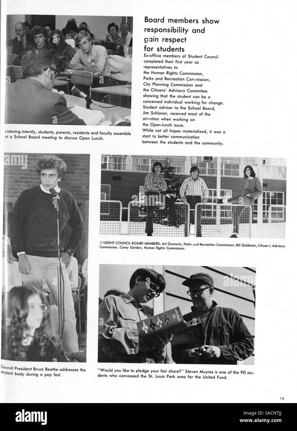 The 1972 'Echowan' yearbook from St. Louis Park High School features ...