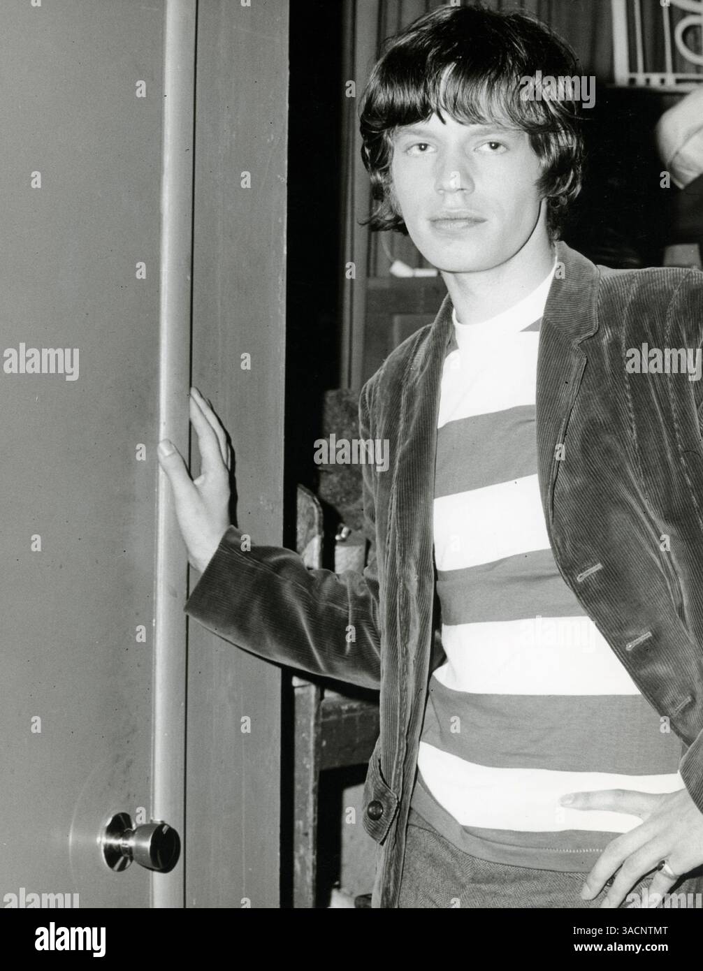Mick Jagger, Lead singer for the Rolling Stones, circa 1966 Stock Photo ...