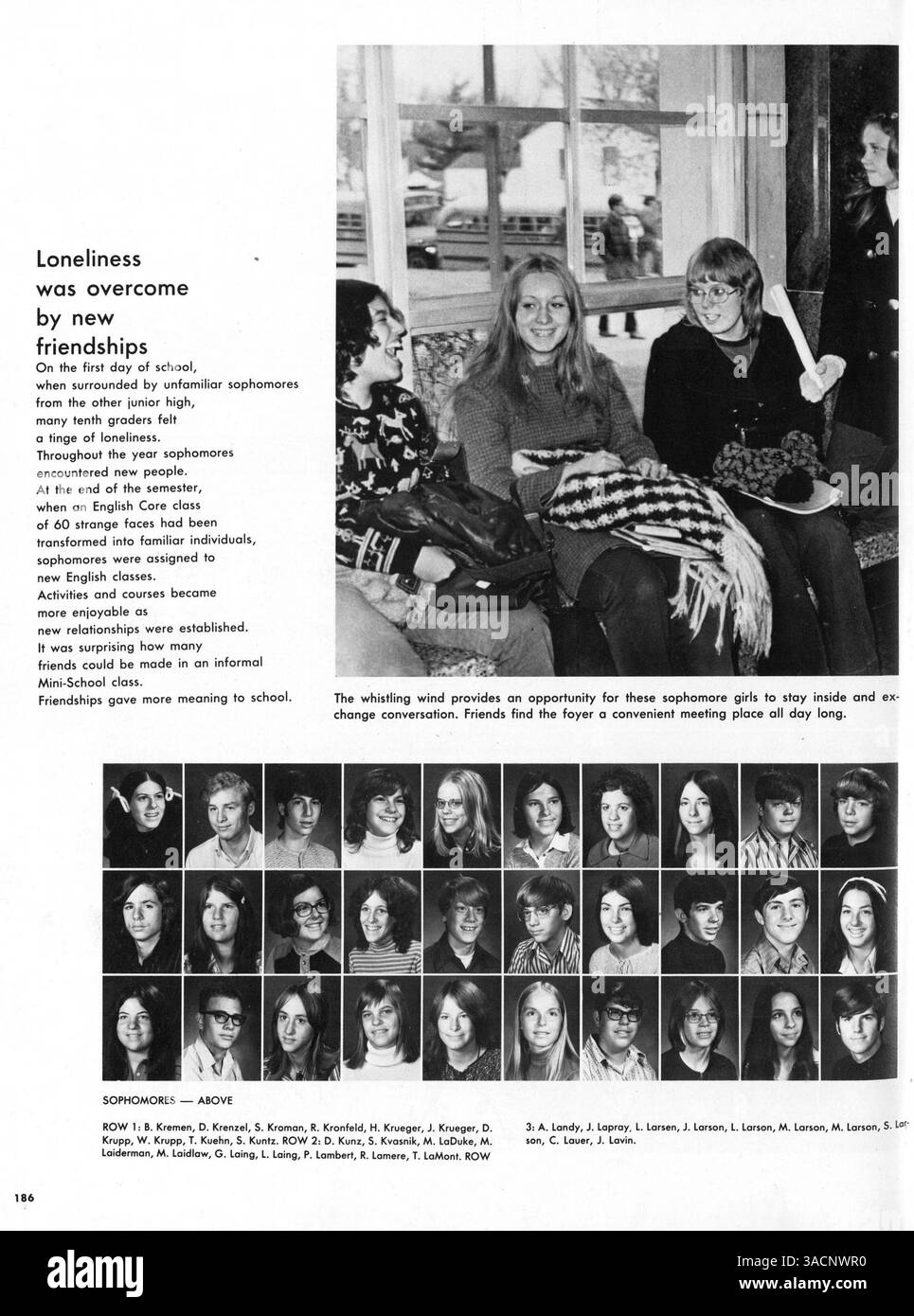 The 'Echowan' yearbook for St. Louis Park High School in 1972 showcases ...
