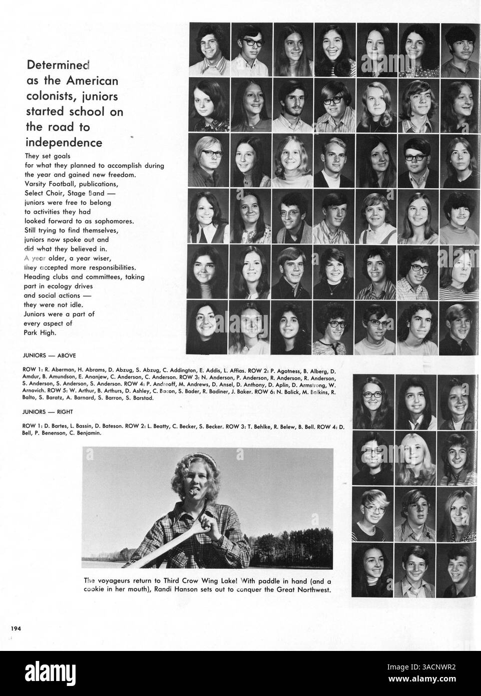The 1972 'Echowan' yearbook from St. Louis Park High School captures ...