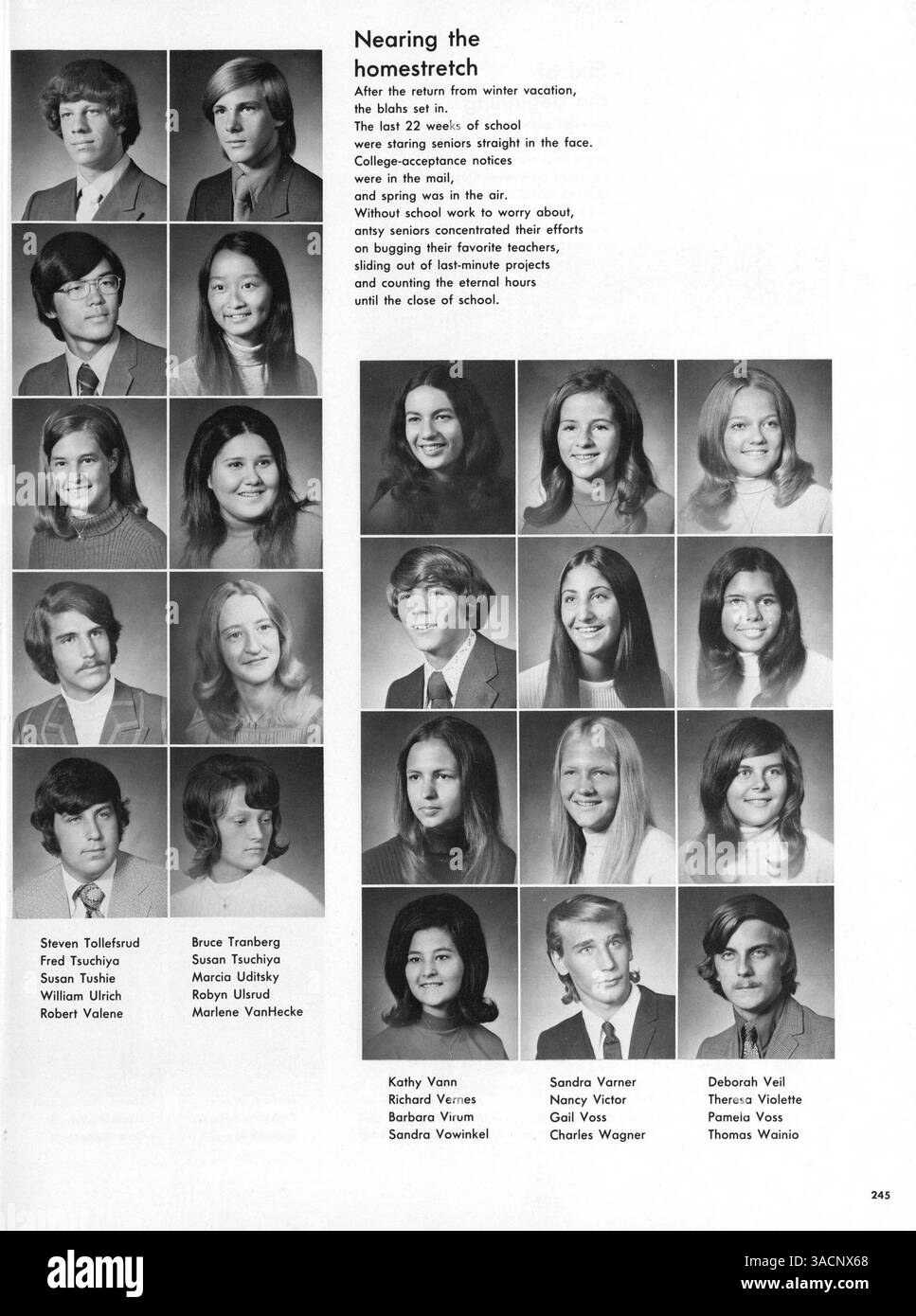 The 1972 'Echowan' yearbook from St. Louis Park High School documents ...