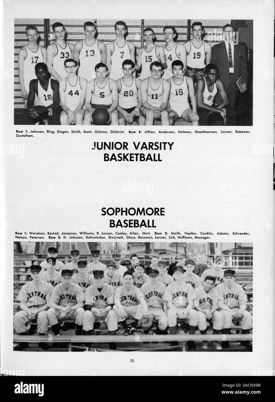 The 1956 Centralian yearbook documents the major events of Central High ...