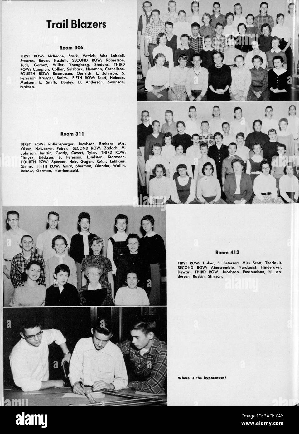 The centralian yearbook of 1956 captures the academic hi-res stock ...