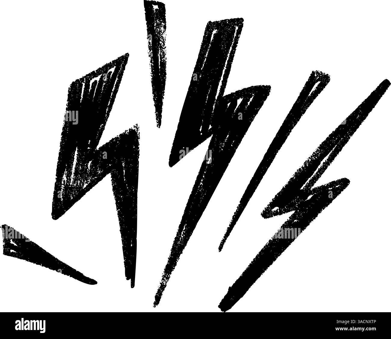 lightning thunderbolt with power outline. Electric flash energy. Flat ...